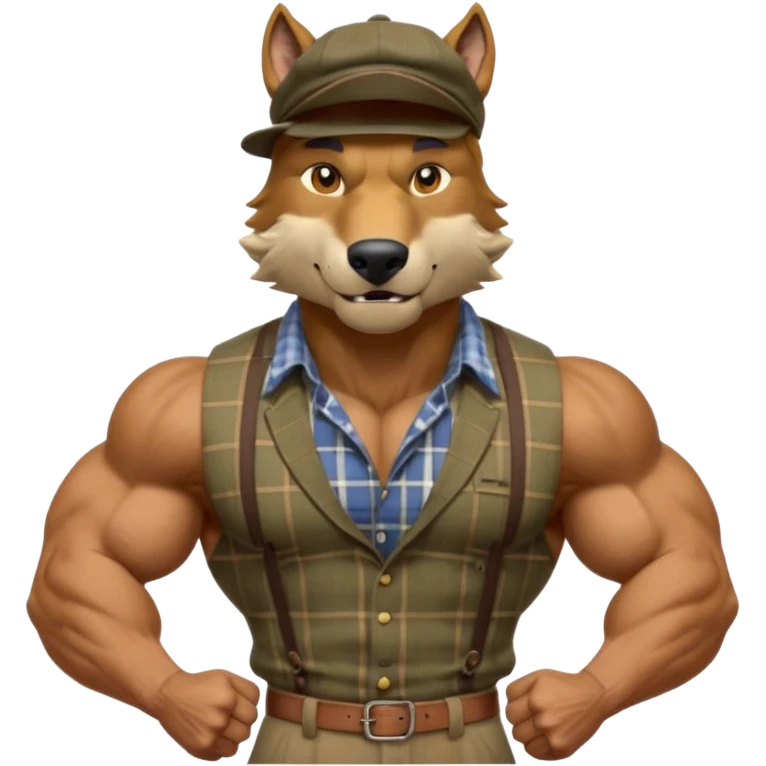 extremely super-duper hyper muscular wolf furry extremely exaggerated ...