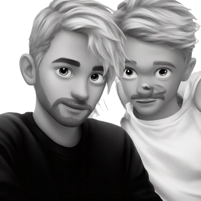 two boys in focus emoji | AI Emoji Generator