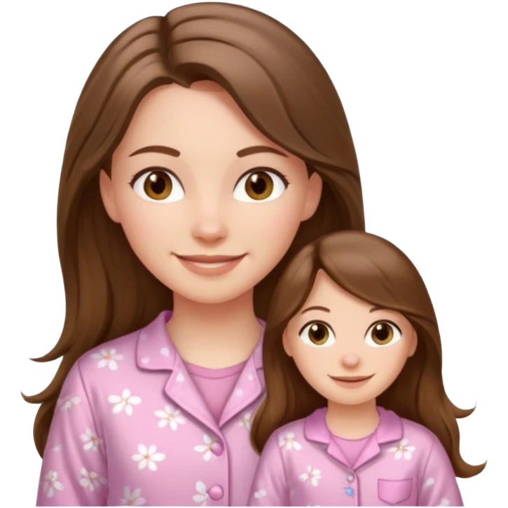 smiling white long brunette hair girl with hazel eyes and in light pink ...