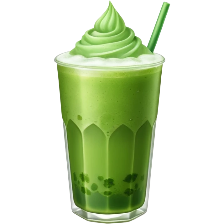realistic green iced matcha drink emoji | AI Emoji Generator