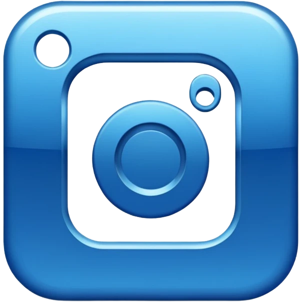 Instagram blue thick meta symbol emoji | AI Emoji Generator