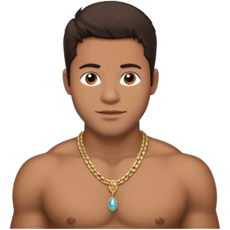 Durrell Tank Babbs (b.1976) with dark brown hair, shirtless with ...