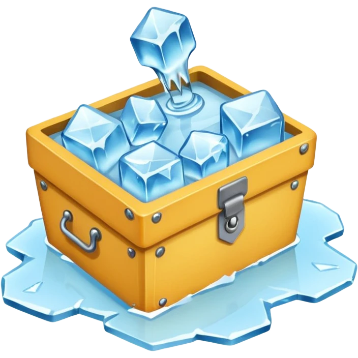 a pin box which break ice emoji | AI Emoji Generator