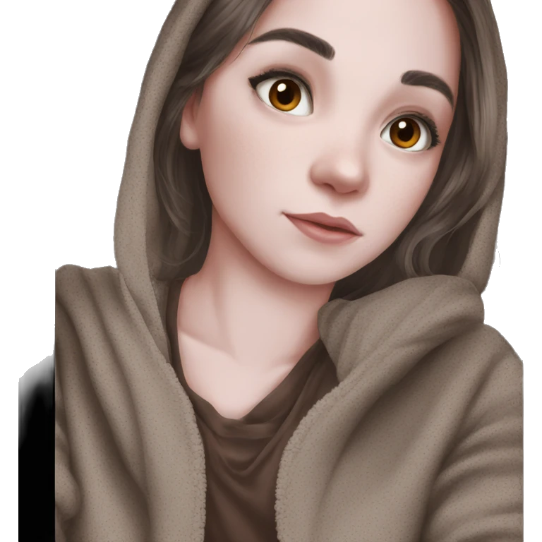 gentle gaze portrait portrait emoji | AI Emoji Generator