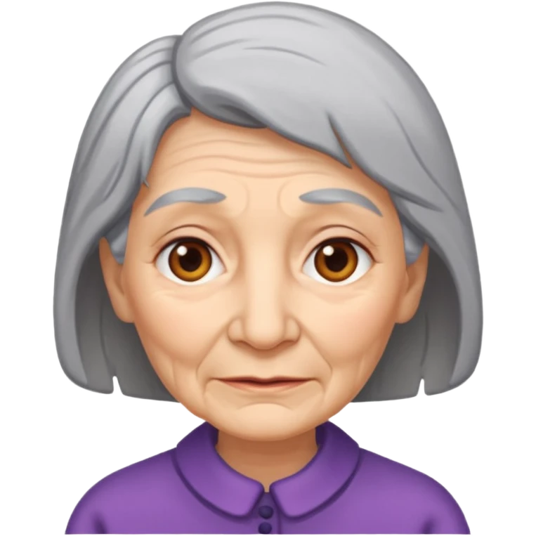grey hair old woman emoji | AI Emoji Generator