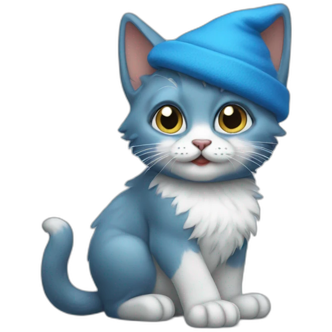 Smurf Cat emoji | AI Emoji Generator