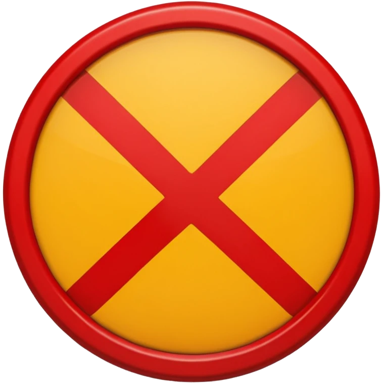 um circulo vermelho com uma barra transversal, semelhando a um simbolo ...