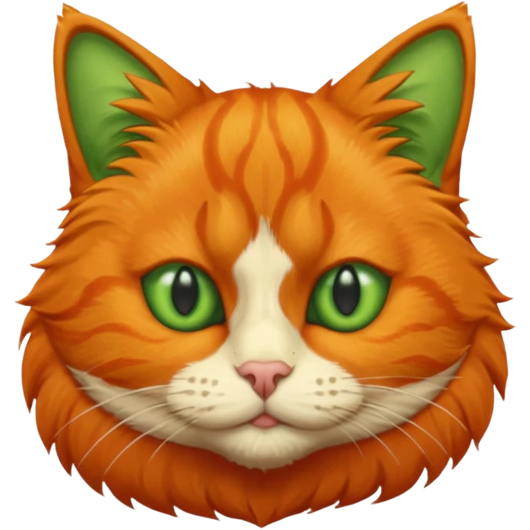 orange cat missing his right eye so it’s just an orange fur socket, and ...