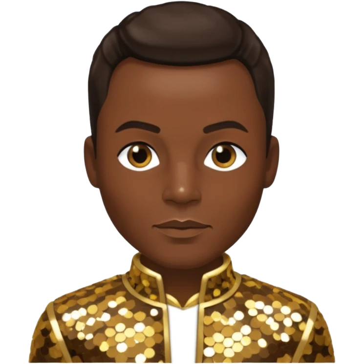 Philip Bailey from Earth, Wind & Fire with dark brown hair, gold sequin ...
