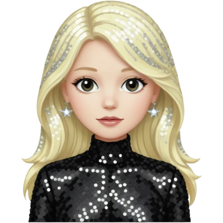 Emily Armstrong from Linkin Park with long platinum blonde hair, black ...