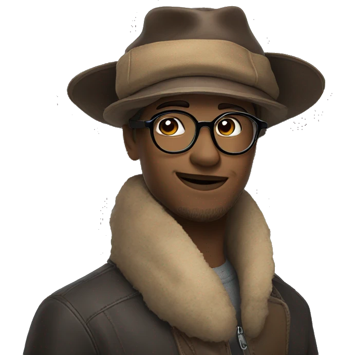 happy dude in cool hat emoji | AI Emoji Generator