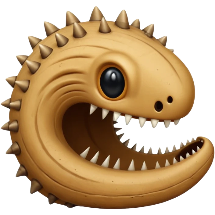 Sand worm from dune make the face a hole with long spiky teeth no eyes ...