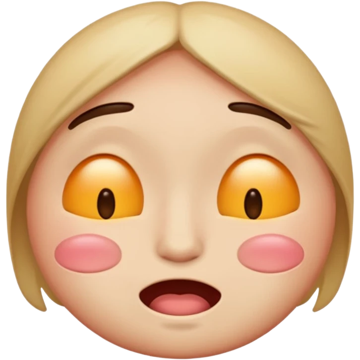 embarrassed, blushing, with closed eyes, and shaped like a traditional ...