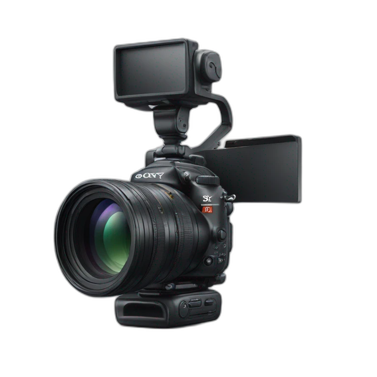 Sony camera with 300mm lens emoji | AI Emoji Generator