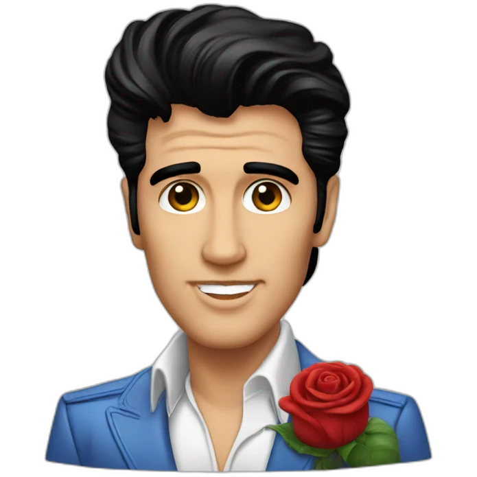 Elvis rose emoji | AI Emoji Generator
