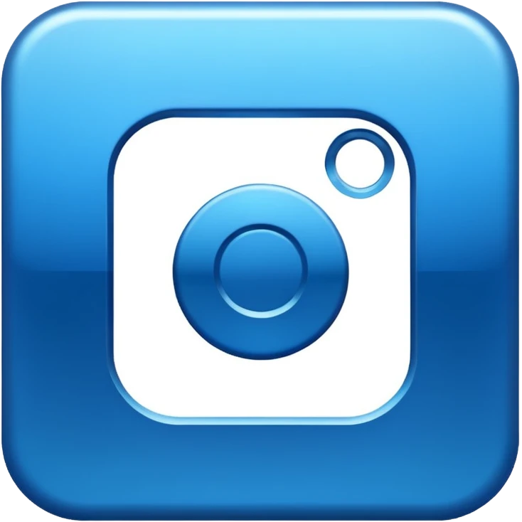 Instagram blue thick meta symbol emoji | AI Emoji Generator