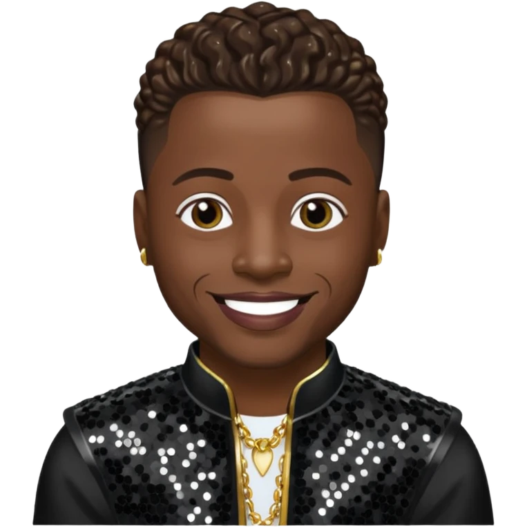 Dalvin Mr. Dalvin DeGrate from Jodeci/K-Ci & JoJo with dark brown, black sequin outfit emoji ...