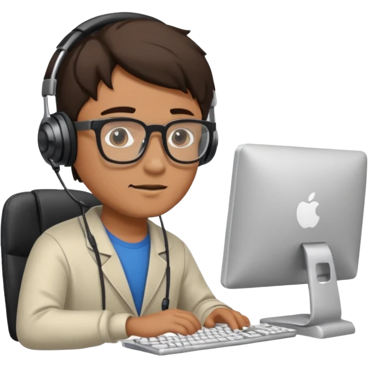 animated a man working in pc programing emoji | AI Emoji Generator