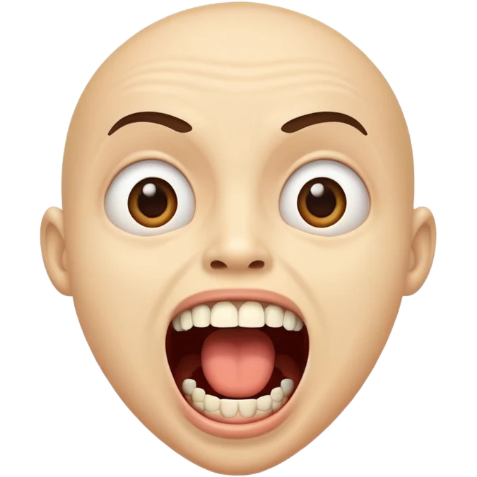 mouth wide open human emoji | AI Emoji Generator