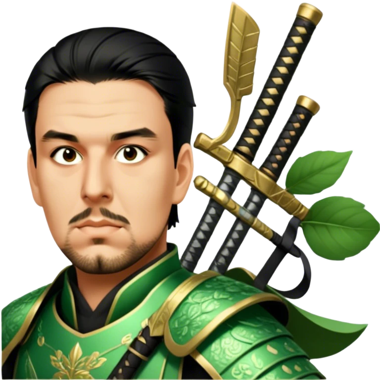Emerald Samurai emoji | AI Emoji Generator