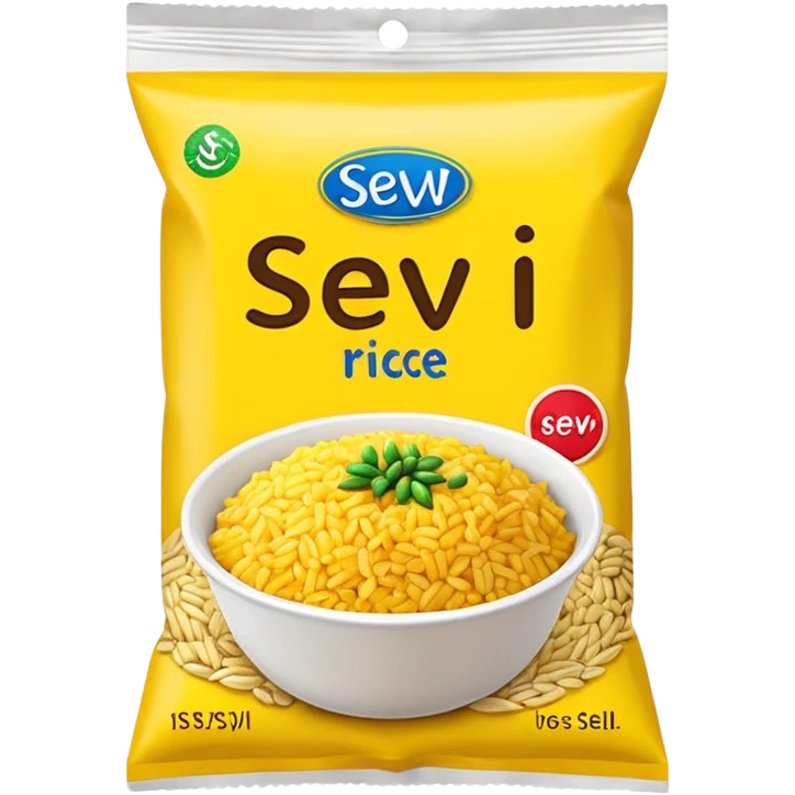 yellow rice in a packet without any face on it with the name on the ...