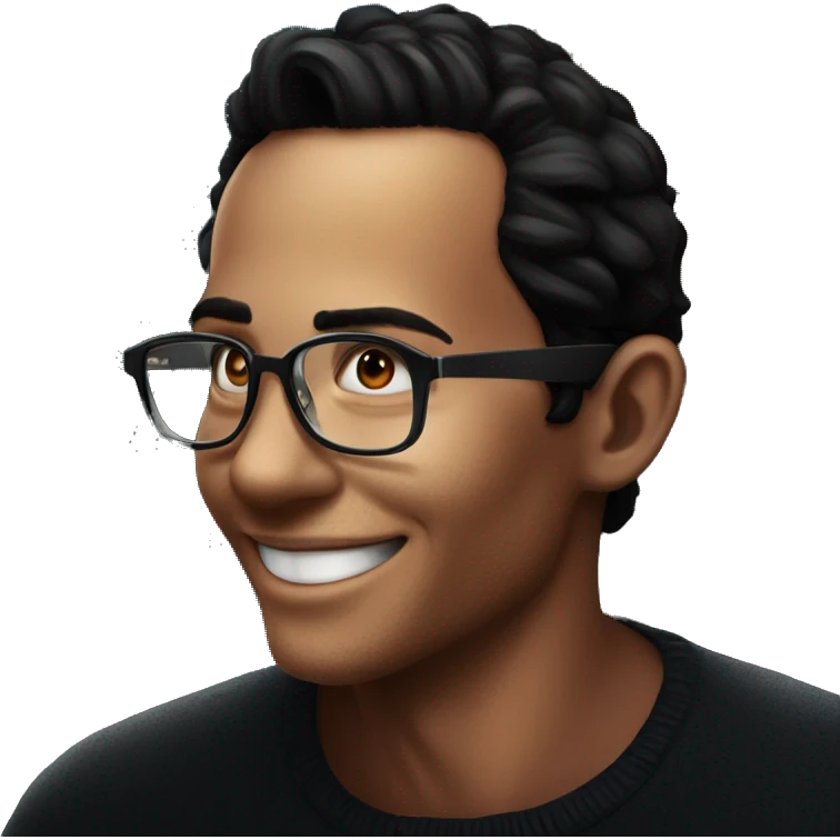 cool guy with glasses emoji | AI Emoji Generator