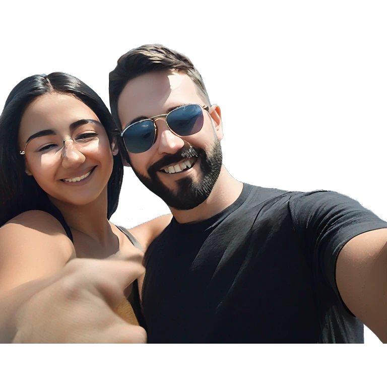 happy couple by the beach emoji | AI Emoji Generator