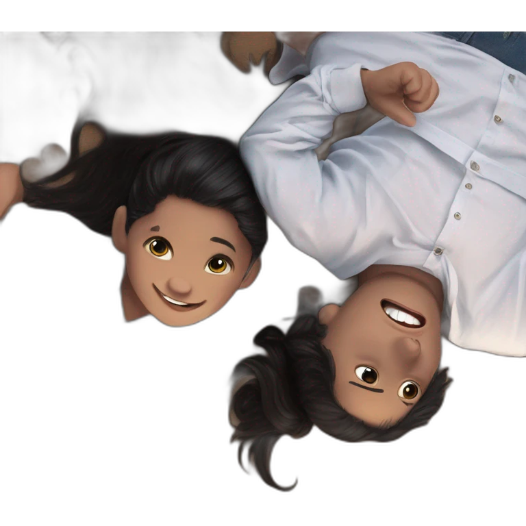 happy duo in photo shoot emoji | AI Emoji Generator