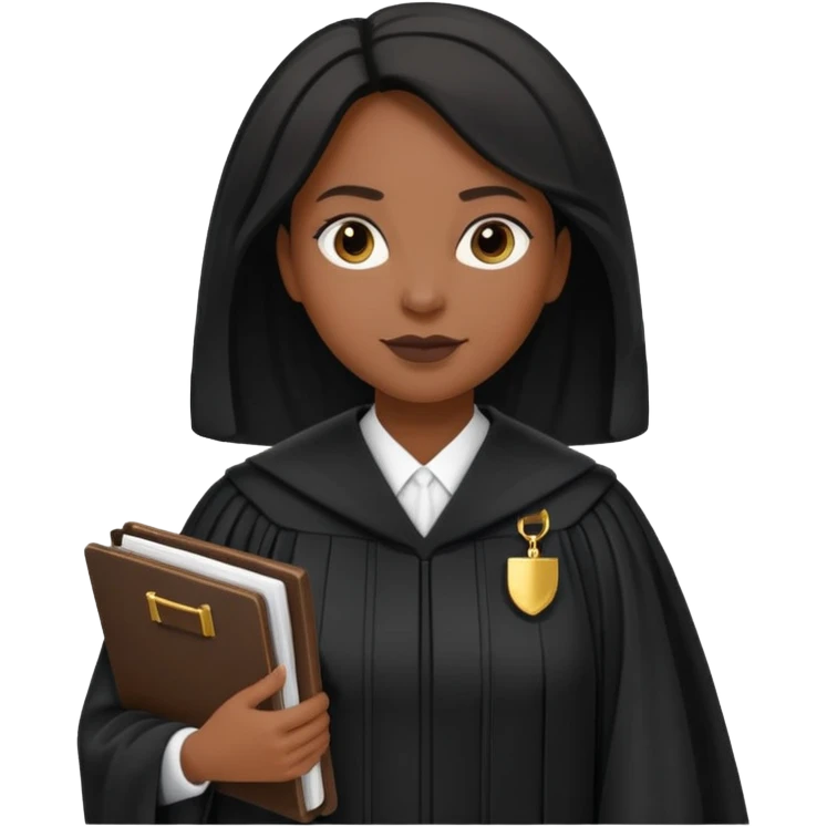 YARGIÇ KADIN ELİNDE DOSYA VAR,YARGIÇ KIYAFETİ GİYİNB ZENCİ OLSUN emoji ...