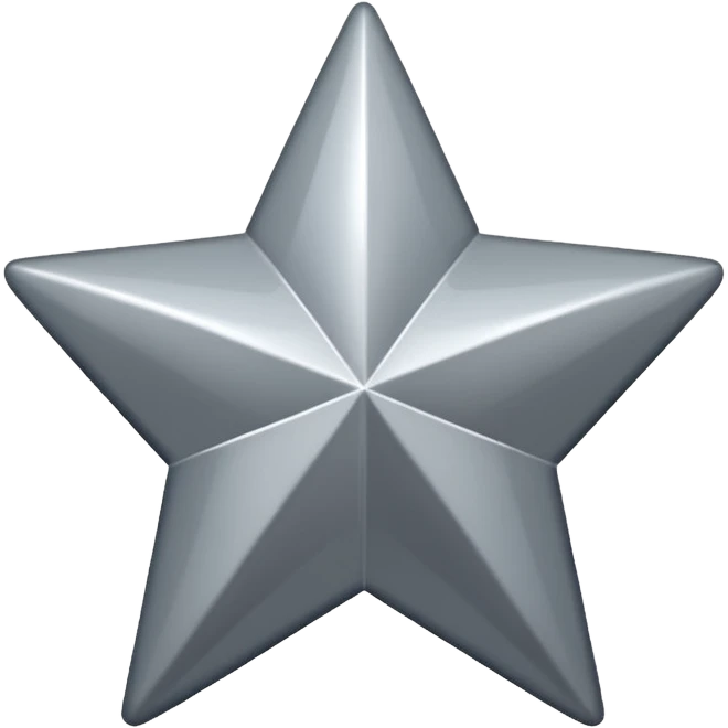 make me a gray emoji of a star emoji | AI Emoji Generator
