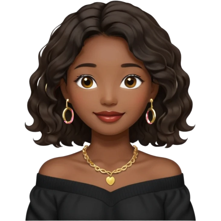 A South Korean girl with dark brown black wavy hair with middle part ...