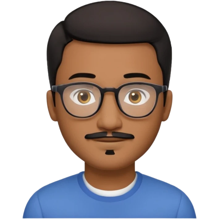 A friendly person with medium-brown skin, large warm brown eyes, thin ...