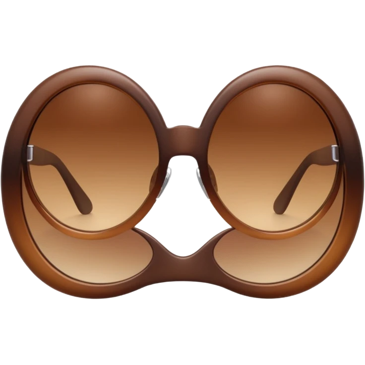 Y2K brown sunglasses emoji | AI Emoji Generator