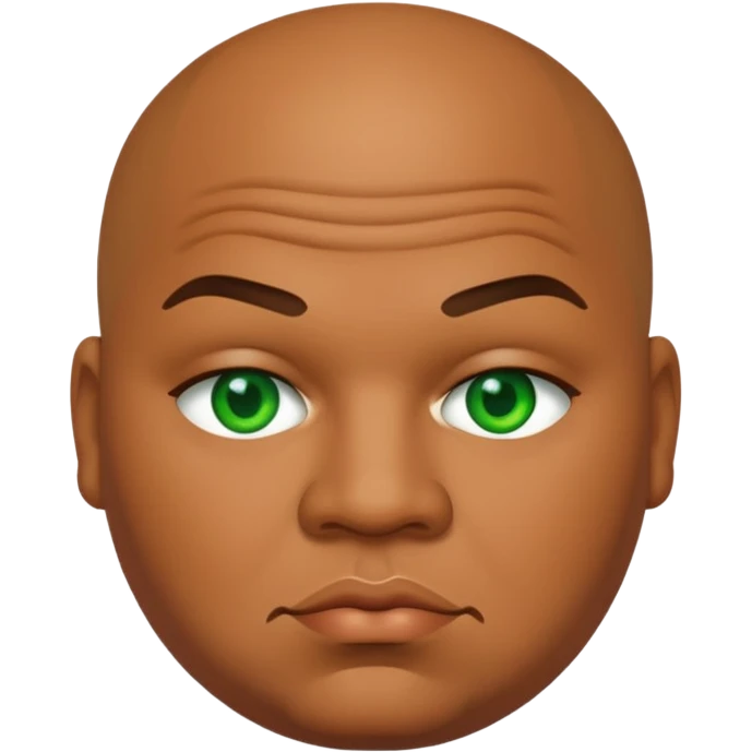 Fat Joe with green eyes emoji | AI Emoji Generator