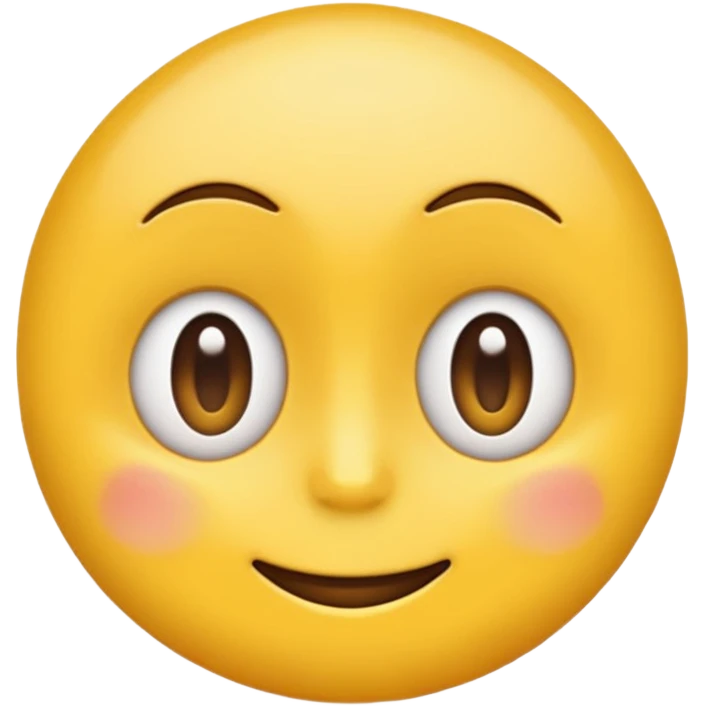 Standard yellow smile emoji but with both eyes looking in different ...