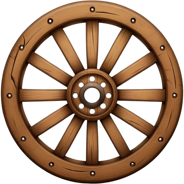 wooden Wheel emoji | AI Emoji Generator