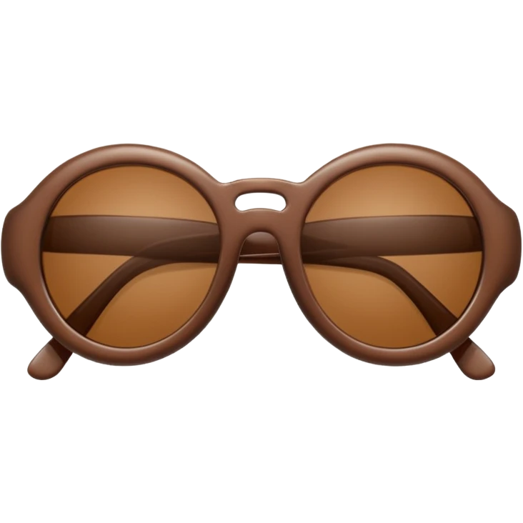 Y2K brown sunglasses emoji | AI Emoji Generator