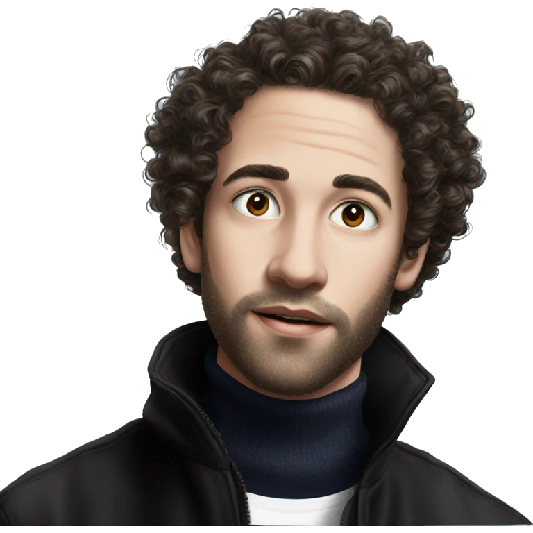 bearded man with curly hair emoji | AI Emoji Generator