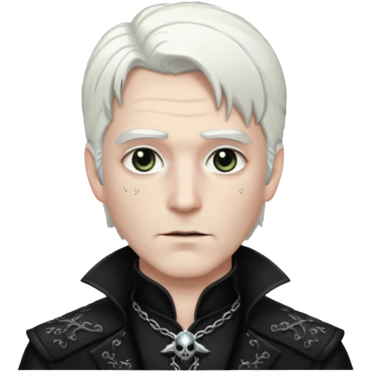 Van Helsing (Male) from Dracula with white hair, black sequin outfit ...
