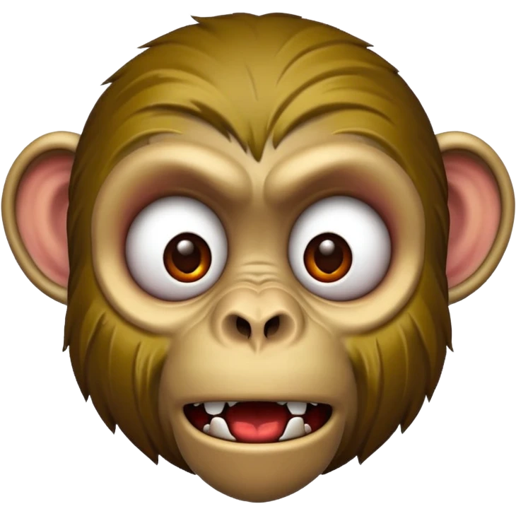 Zombie monkey face emoji | AI Emoji Generator