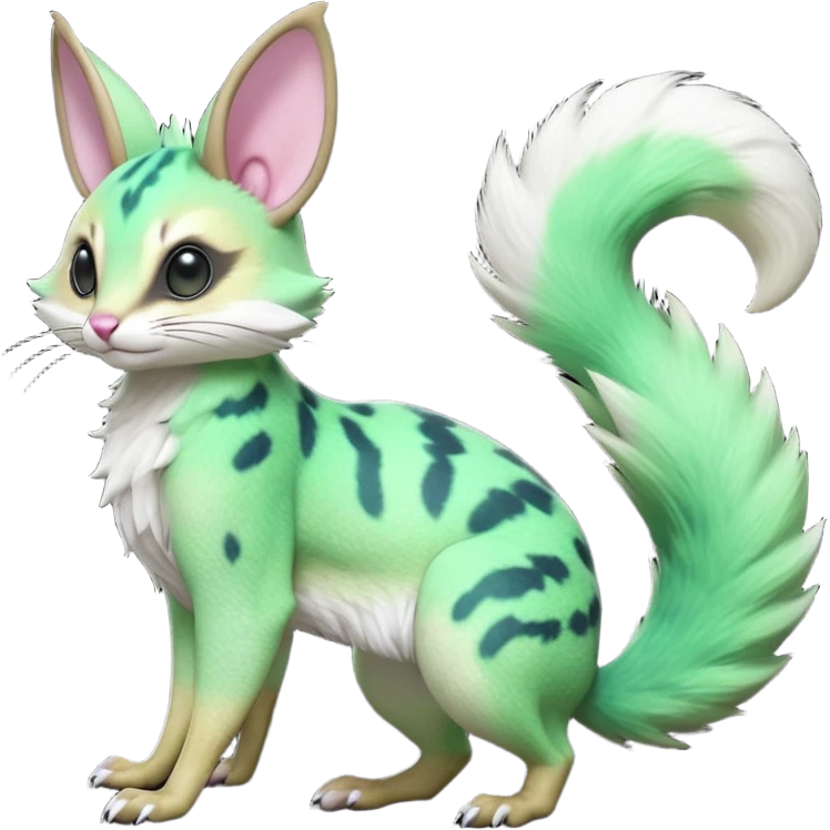 hyper-realistic neon-green-gradients black-pointed natural realistic ...