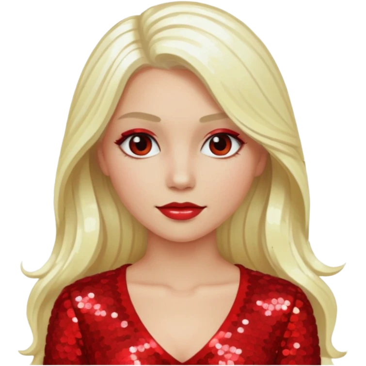 Bride of Dracula with long platinum blonde hair, red sequin outfit ...