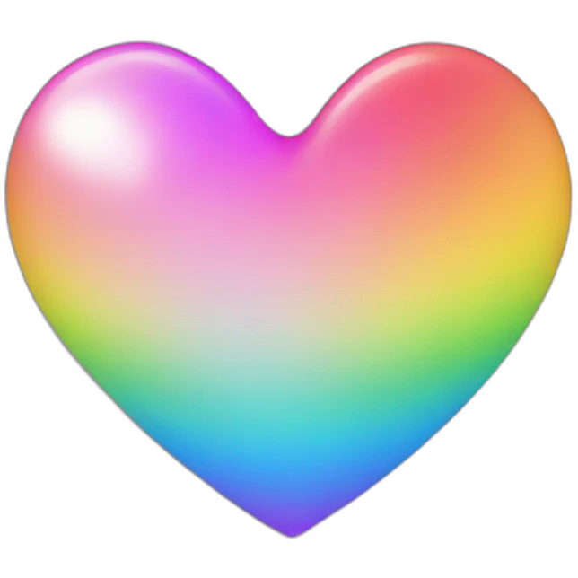 rainbow heart emoji | AI Emoji Generator