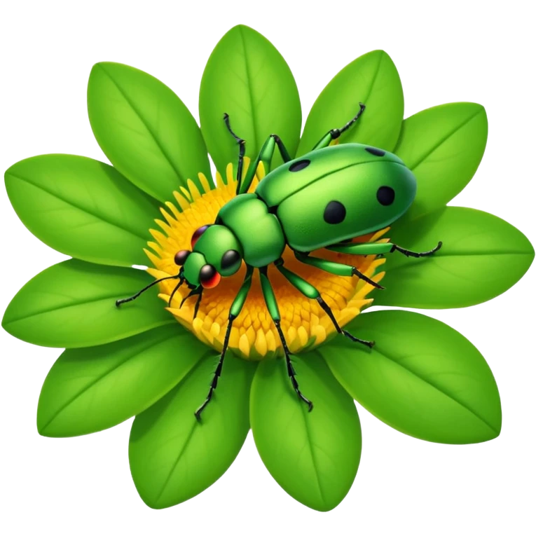 bug on flower emoji | AI Emoji Generator