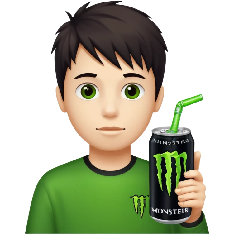 1 boy Monster energy drink emoji | AI Emoji Generator