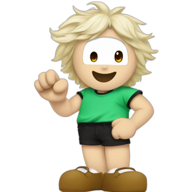 friendly furry boy waves hello emoji | AI Emoji Generator