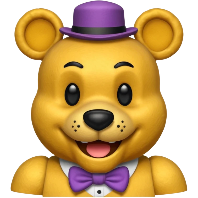 The head of Fredbeat of five nights at Freddy emoji | AI Emoji Generator