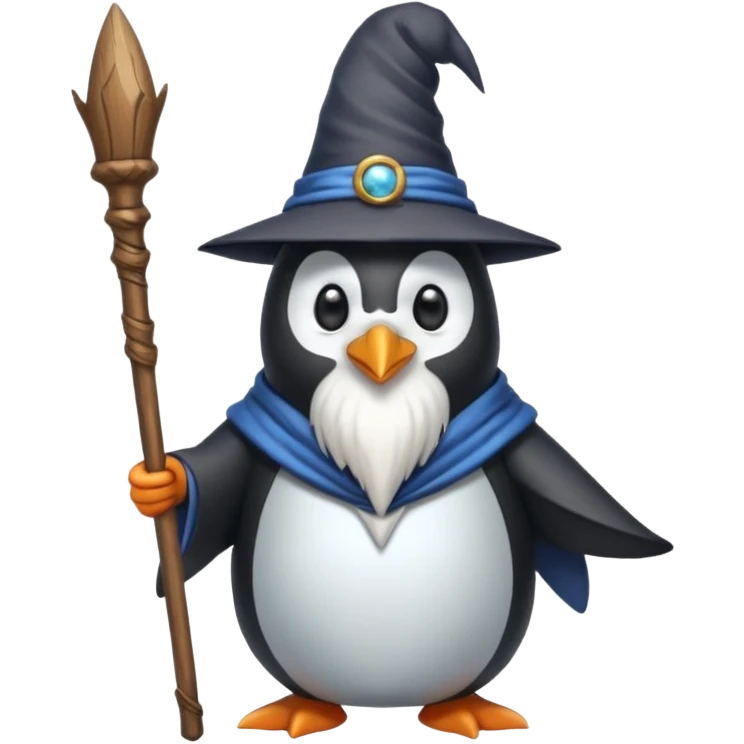 Penguin Wizard emoji | AI Emoji Generator