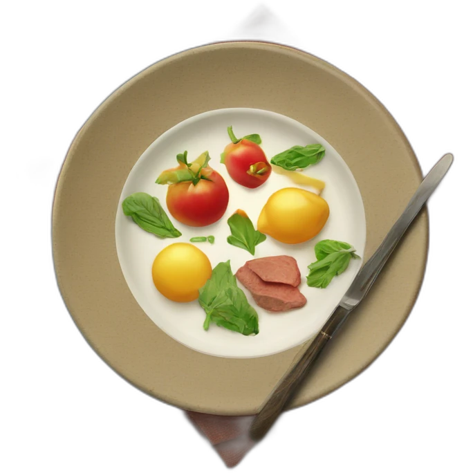 delicious meals on plate emoji | AI Emoji Generator
