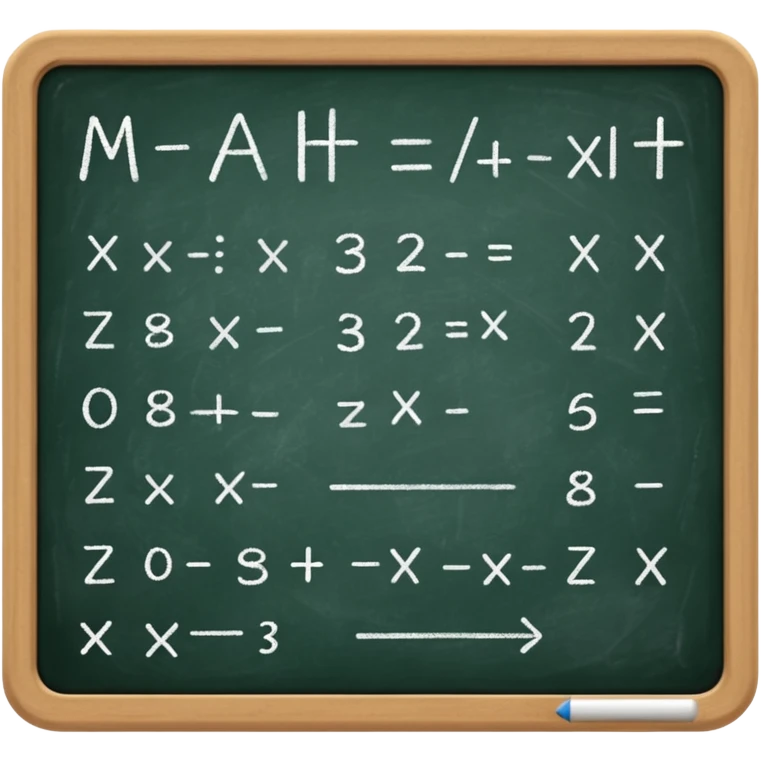 make a chalkboard with math emoji | AI Emoji Generator